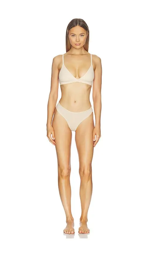 SKIMS Fits Everybody Triangle Bralette In Beige