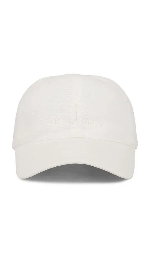ANINE BING Jeremy Baseball Cap - Ivory
