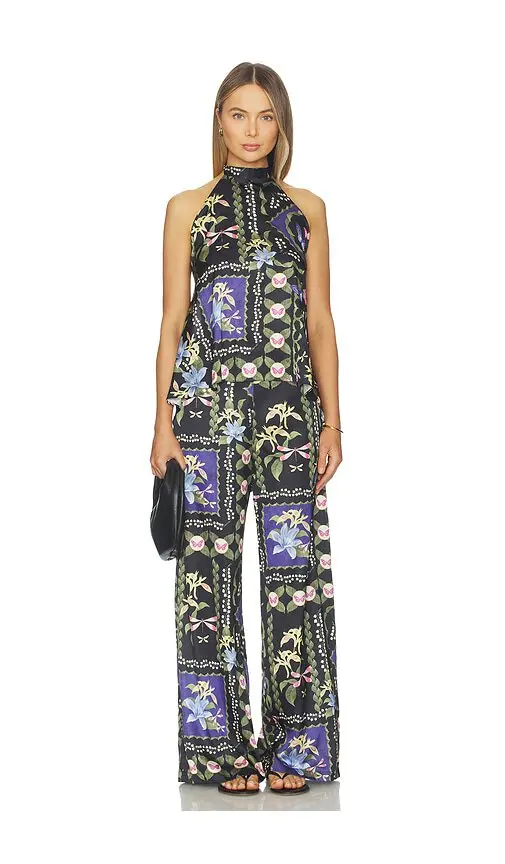 Misa Ora Halter Top - Patchwork Butterfly