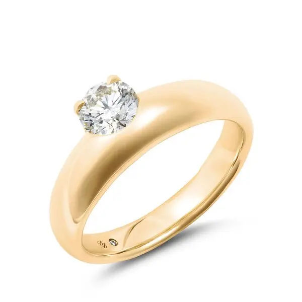 BELLA PONTE Asymmetrical Engagement Ring - Yg