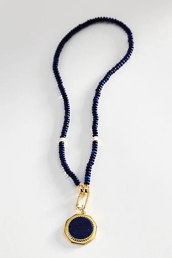 BY ALONA Indra Lapis Pendant Necklace - Blue