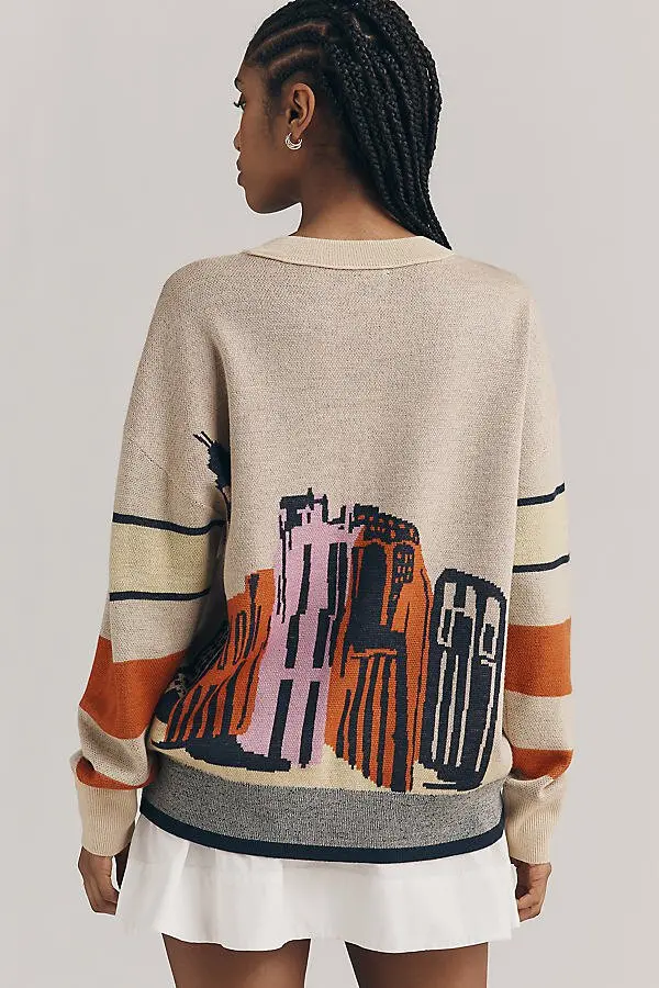 Maeve City Life Skyline Pullover