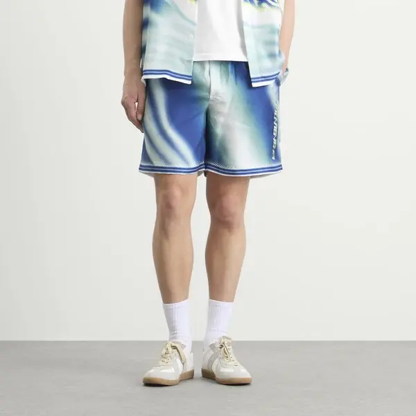 Casablanca Flaming Tennis Ball Silk Shorts