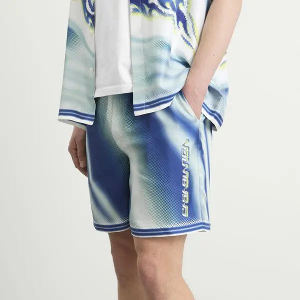 Casablanca Flaming Tennis Ball Silk Shorts