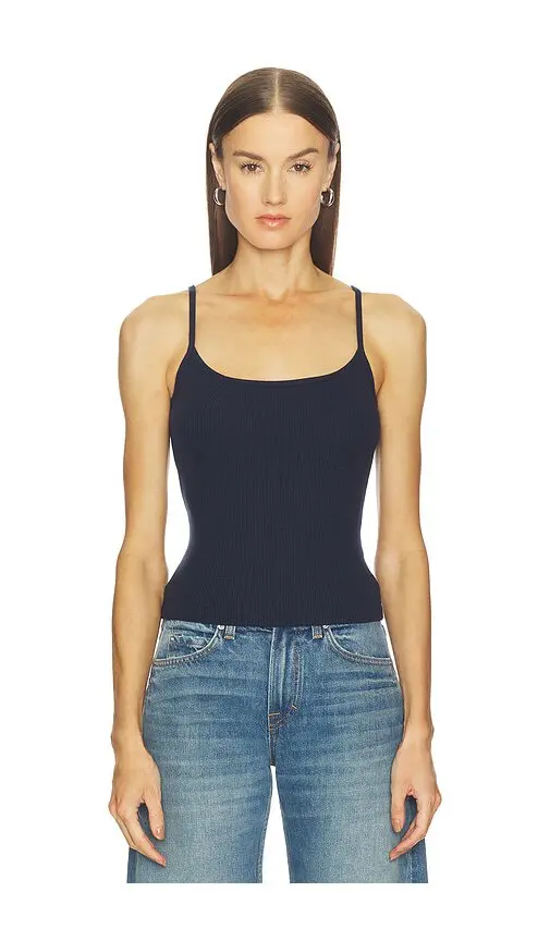 GRLFRND Essential Ribbed Cami - Navy