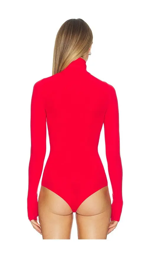 Commando Ballet Body Turtleneck Bodysuit - Red