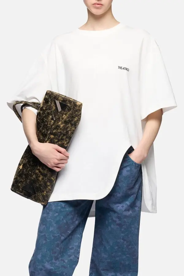Attico Oversized T-shirt With Slit