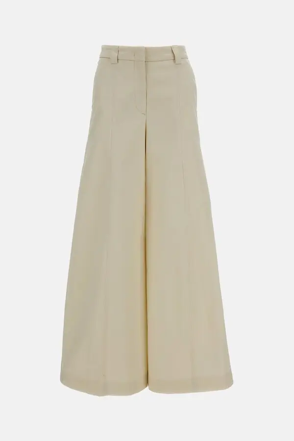 THELATEST D-alma Twill Palazzo Trousers