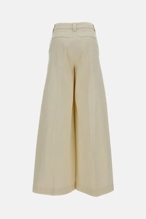 THELATEST D-alma Twill Palazzo Trousers