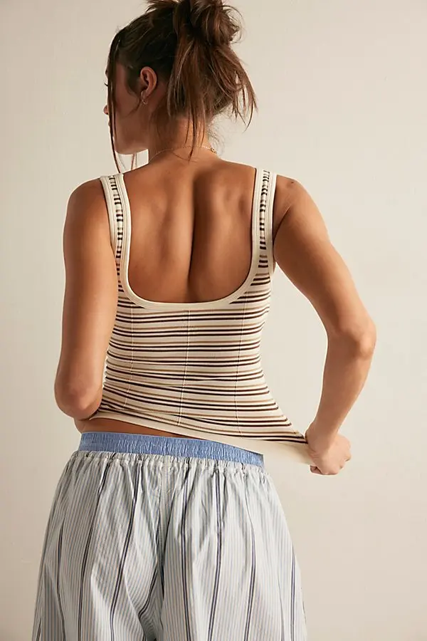 Free People Striped Simply Soft Cami - Canyon Sunset