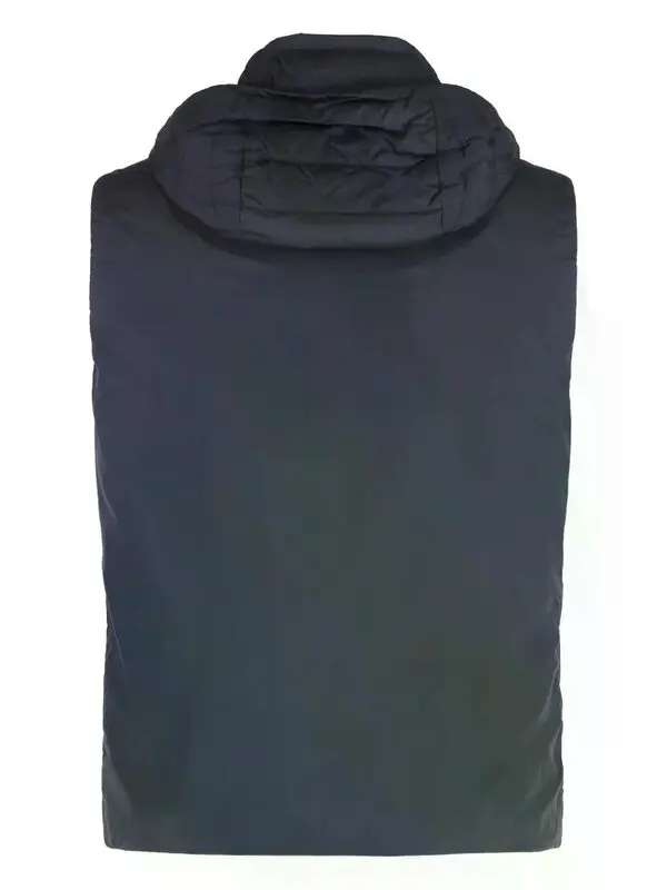 MOORER Hooded Padded Gilet - Blue