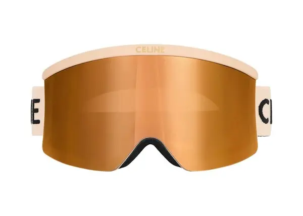 Celine Injected Nylon Ski Mask With Mirror Lenses - Nude