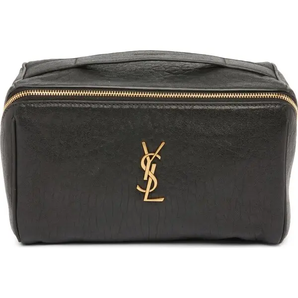 Saint Laurent Gaby Leather Vanity Case