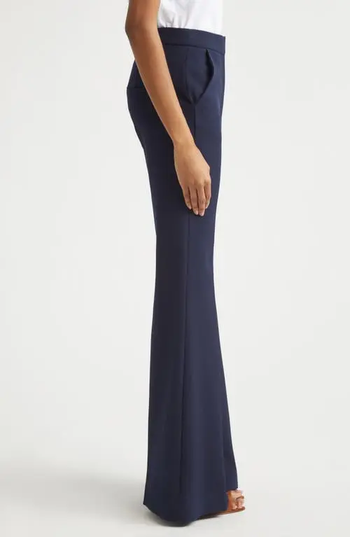Veronica Beard Arden High-waist Flare Leg Pants - Navy