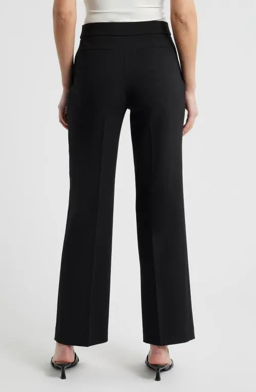 Anne Klein Pull-on Wide Leg Pants - Anne Black