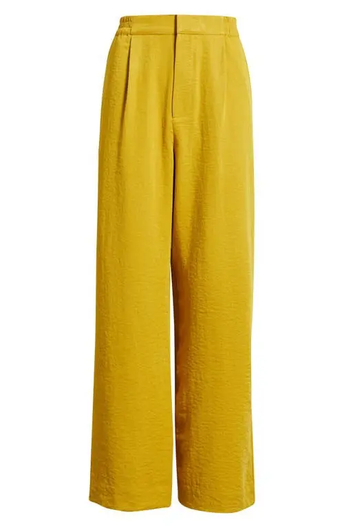 CITY BLUES Pleated Wide Leg Pants