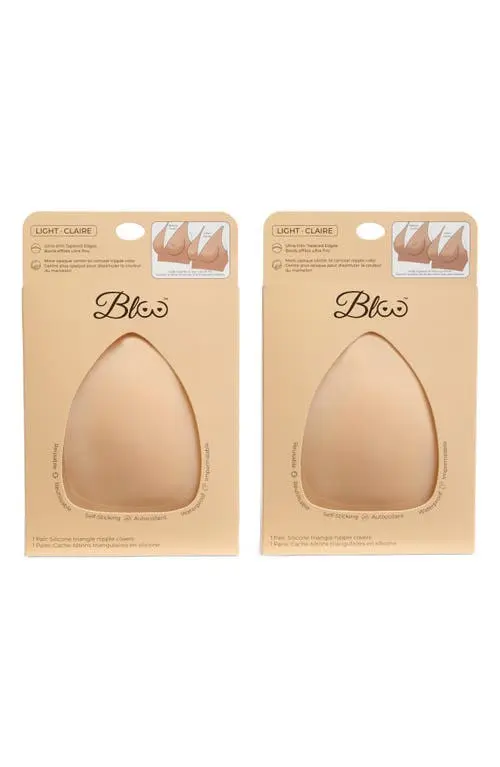BLOO Dynamic Duo 2-pack Triangle Nipple Covers - Light