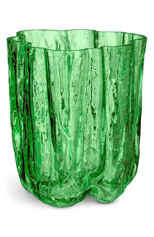 KOSTA BODA Small Crackle Vase - Green