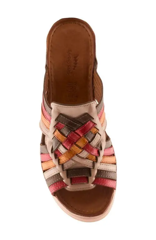 SPRING STEP SHOES Nokiah Platform Wedge Sandal - Blush Multi