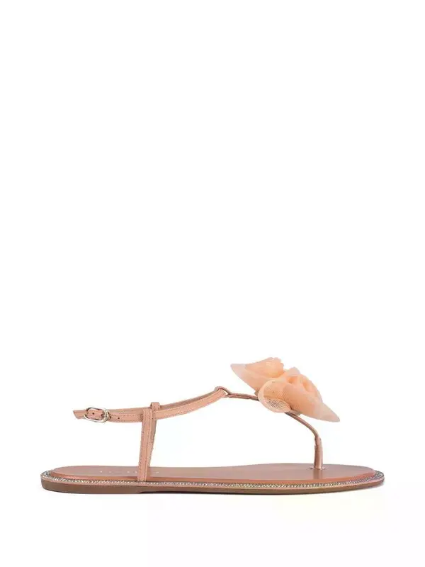 LE SILLA Flower-applique Flat Sandals