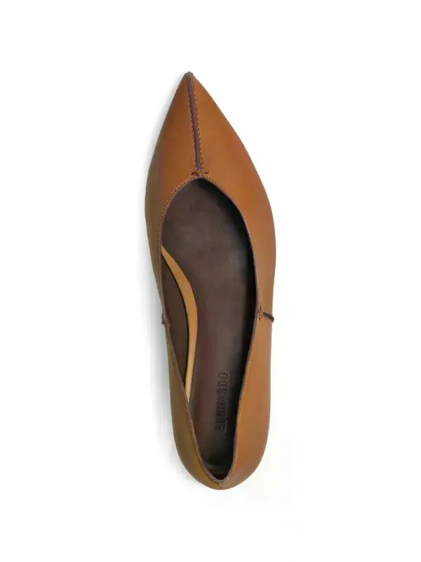 Bernardo Lana Point-toe Ballet Flats - Brown