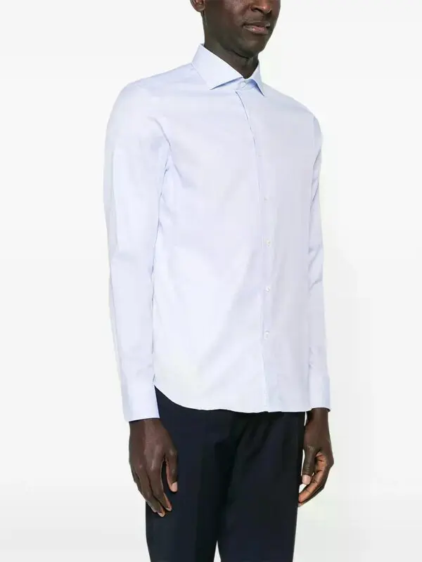 Canali Cotton Shirt - Blue