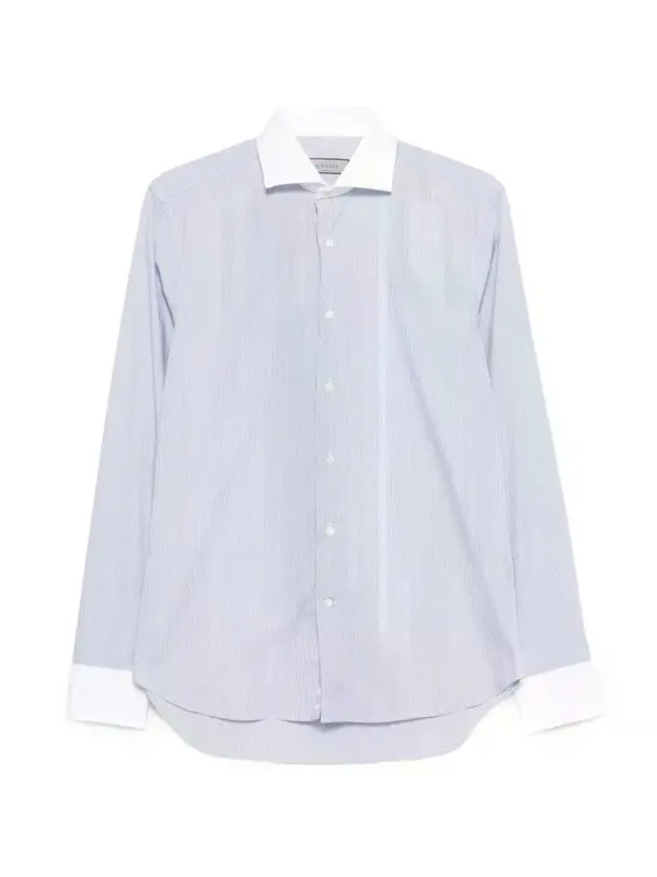 Canali Striped Shirt - Blue