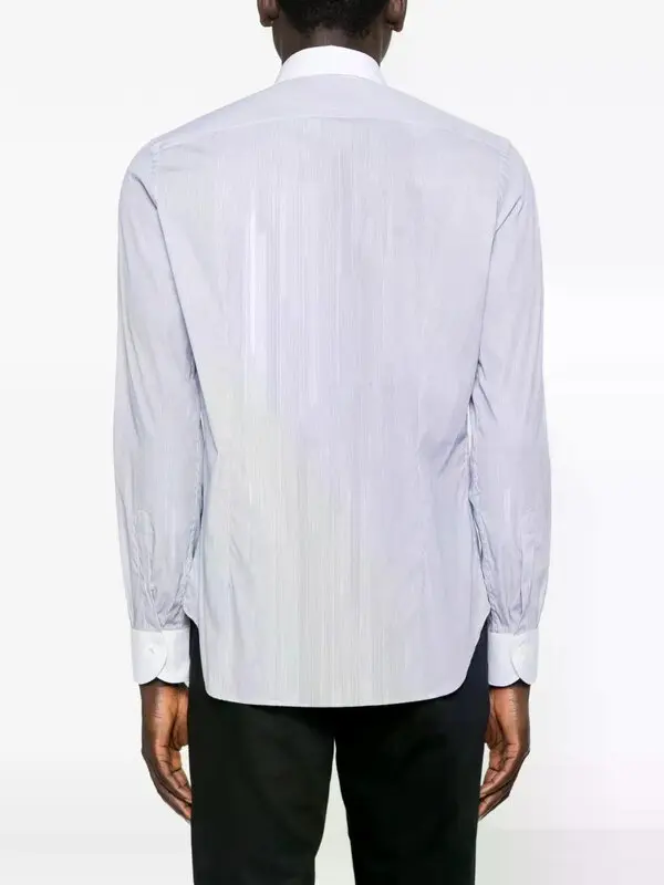 Canali Striped Shirt - Blue