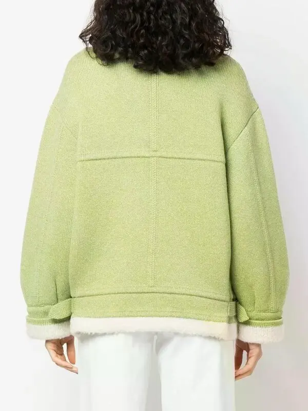 BARRIE Shearling-lined Zipped-up Jacket
