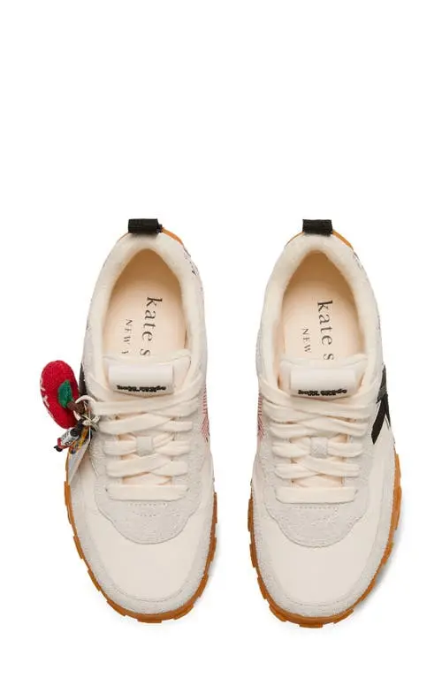 Kate Spade New York K As In Kate Nyc Graffiti Sneaker - Cream Multi