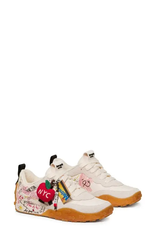 Kate Spade New York K As In Kate Nyc Graffiti Sneaker - Cream Multi