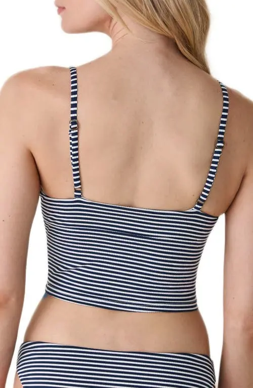 ANDIE Lanikai Stripe Crop Tankini Top
