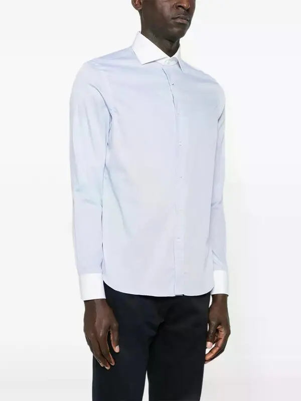 Canali Contrast Shirt - Blue