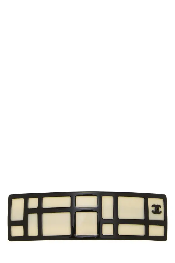 Chanel Acrylic 'cc' Barrette - Multi