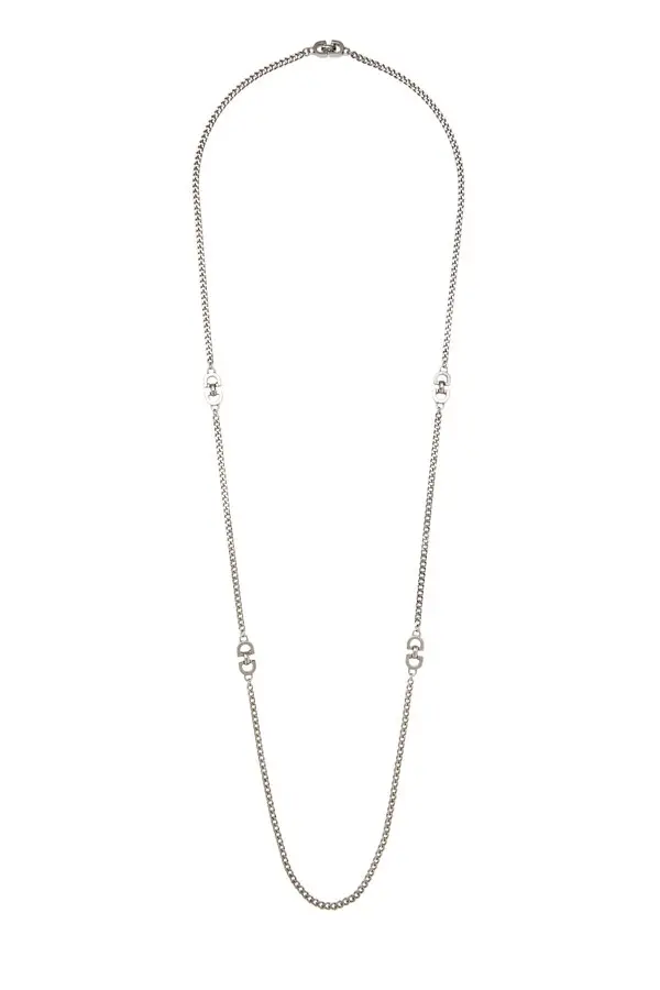 Dior Logo Chain Necklace - Silver