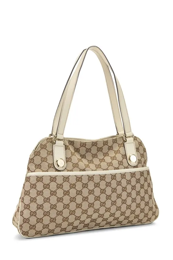 Gucci Original Gg Canvas Charmy Pocket Tote