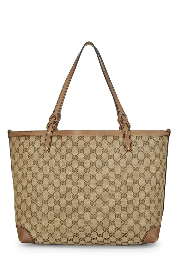 Gucci Original Gg Craft Tote - Brown