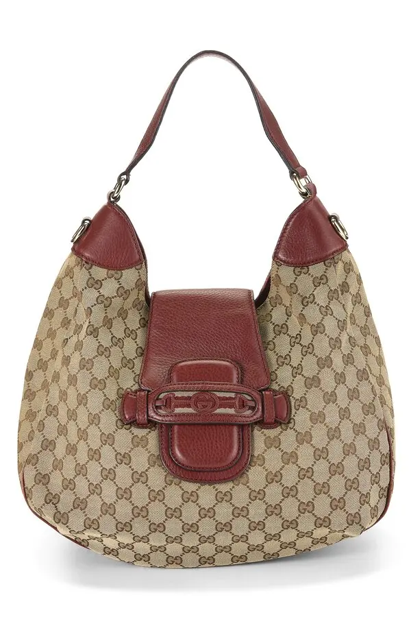 Gucci Original Gg Dressage Hobo - Beige