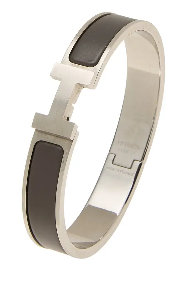 Hermès Clic Clac H Bracelet - Grey