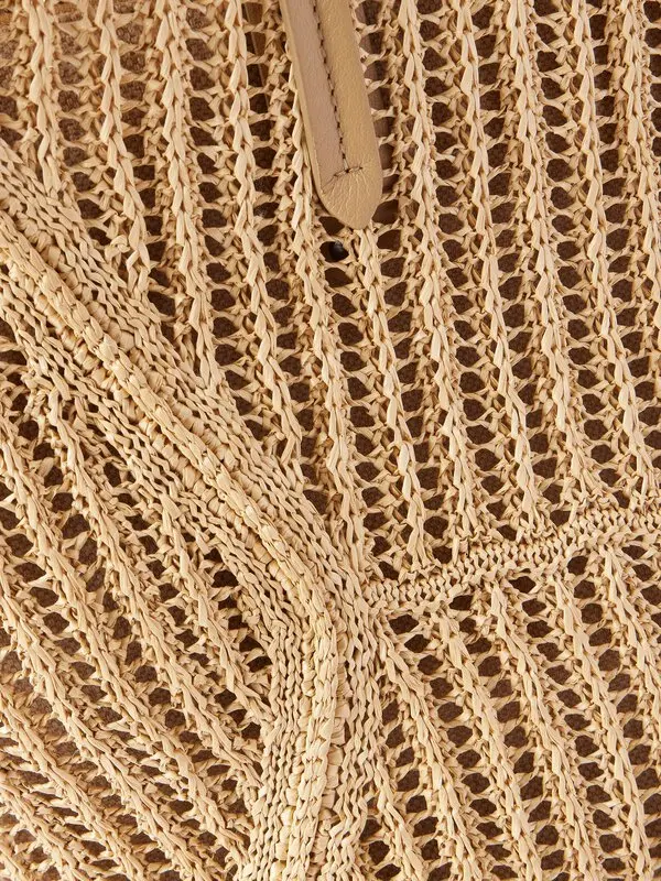 Brunello Cucinelli Leather-trimmed Woven Tote - Neutrals