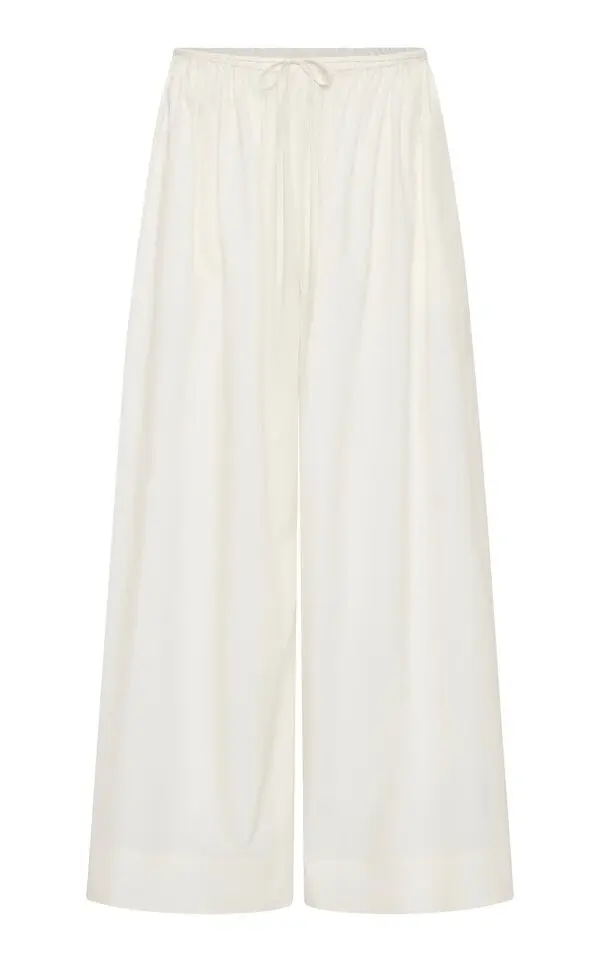 ST. AGNI Cotton Wide Leg Pants