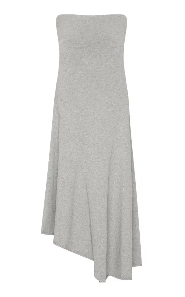 ST. AGNI Strapless Maxi Dress - Grey