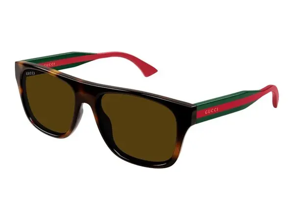 Gucci Flat Top Sunglasses - Havana/green (gg2119s/002)