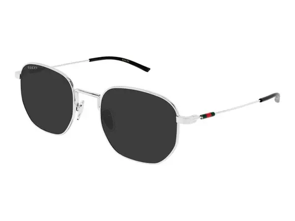 Gucci Square Frame Sunglasses - Silver/grey (gg2095s/001)