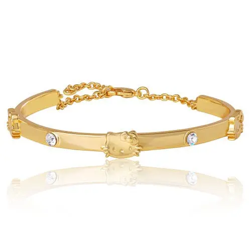HELLO KITTY Station Bracelet, Gold-tone - Gold Tone