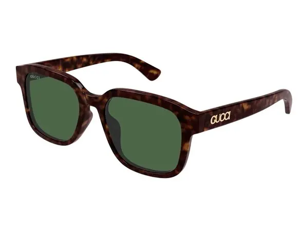 Gucci Square Frame Sunglasses - Havana Havana Green/green (gg1798sa/002)
