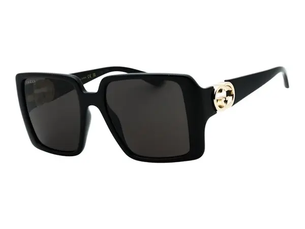 Gucci Oversized Sunglasses - Black/gray (gg1692s/001)