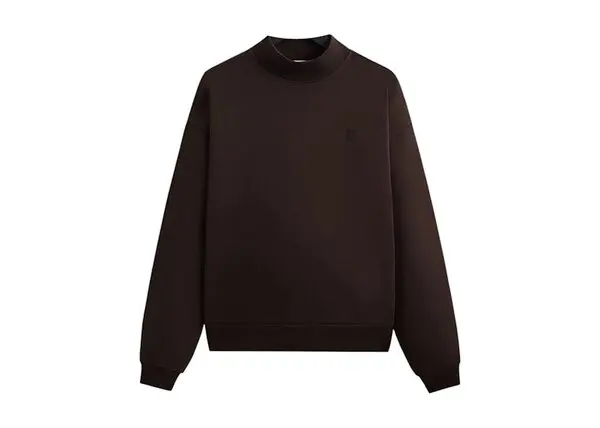 Kith Garment Dyed Fleece Mockneck Sweatshirt - Kindling
