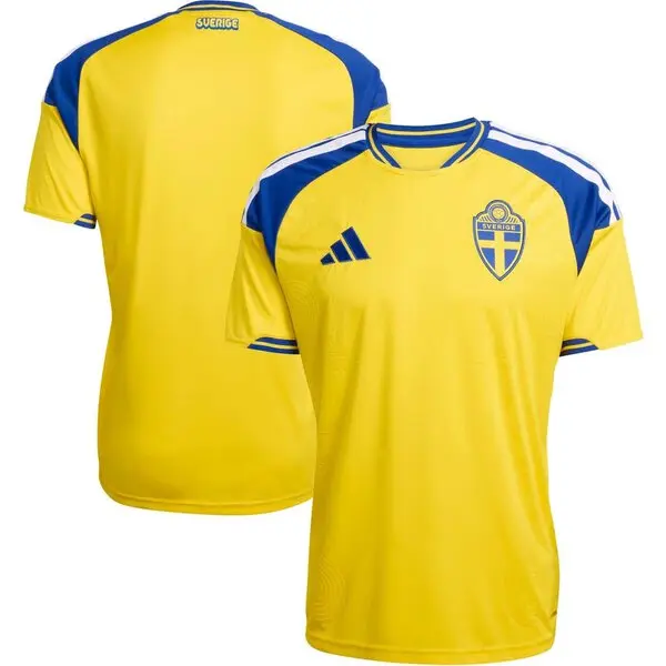 Adidas Sweden National Team 2026 Home Replica Jersey - Yellow