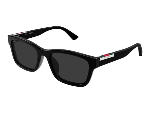 Gucci Rectangular Full Rim Sunglasses - Black/grey (gg2092sa/001)